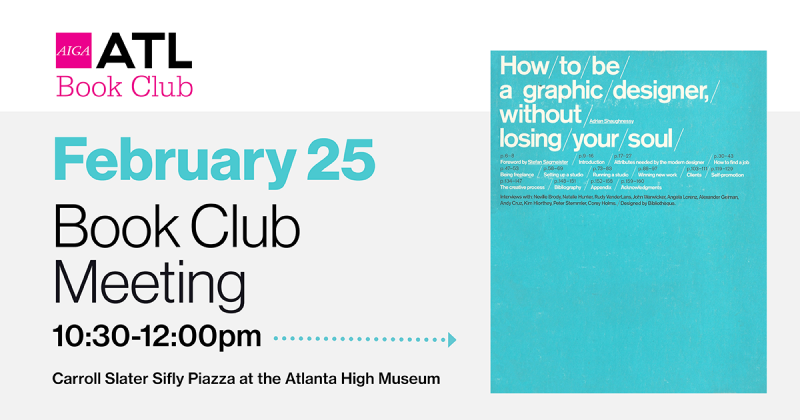 Feb 25 AIGA ATL Book Club Meeting | AIGA Atlanta Chapter