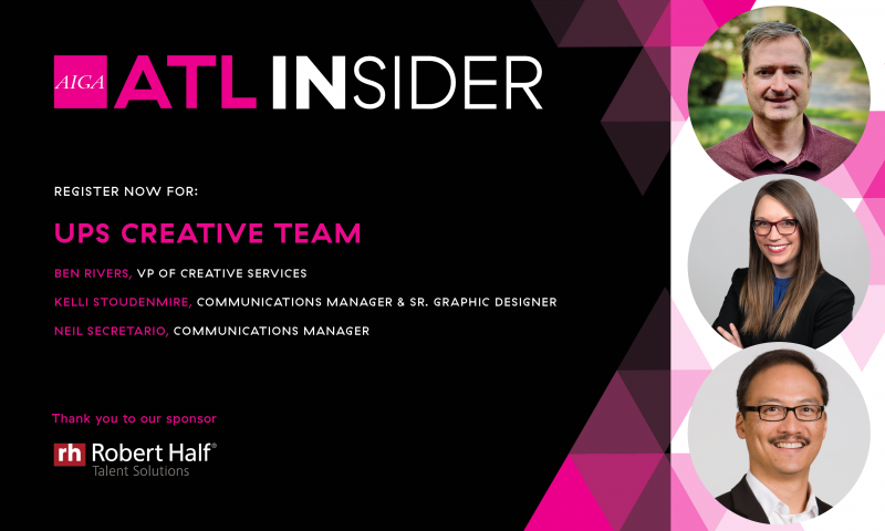 AIGA ATL Insider with Three Members of the UPS Creative Team | AIGA ...