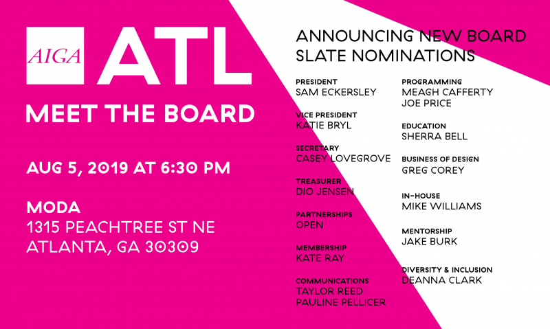 AIGA ATL Meet the Board – AUG 2019 | AIGA Atlanta Chapter