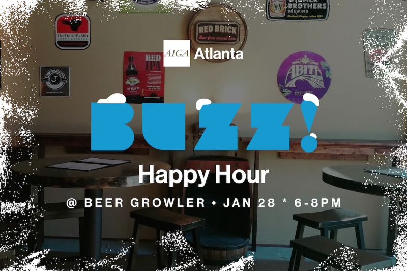 Buzz Happy Hour | Beer Growler – January 2026 | AIGA Atlanta Chapter