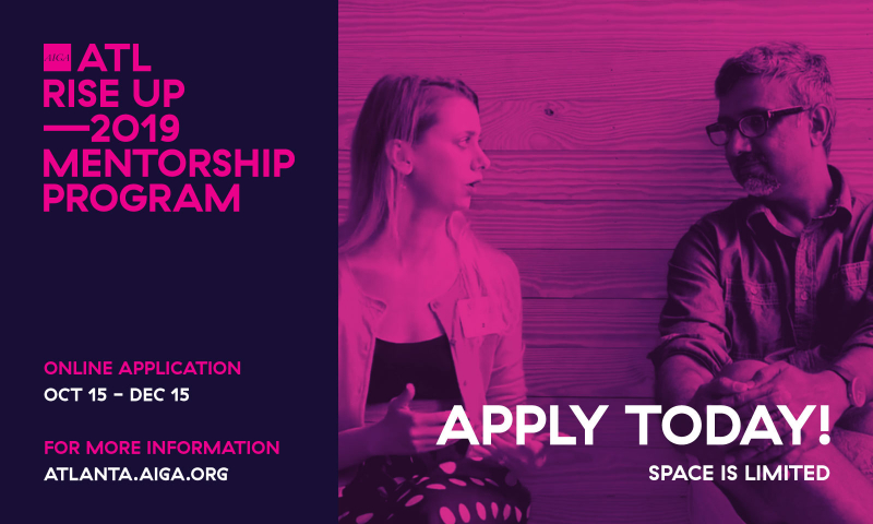 2019 Rise Up! Mentorship Program — Apply Now | AIGA Atlanta Chapter